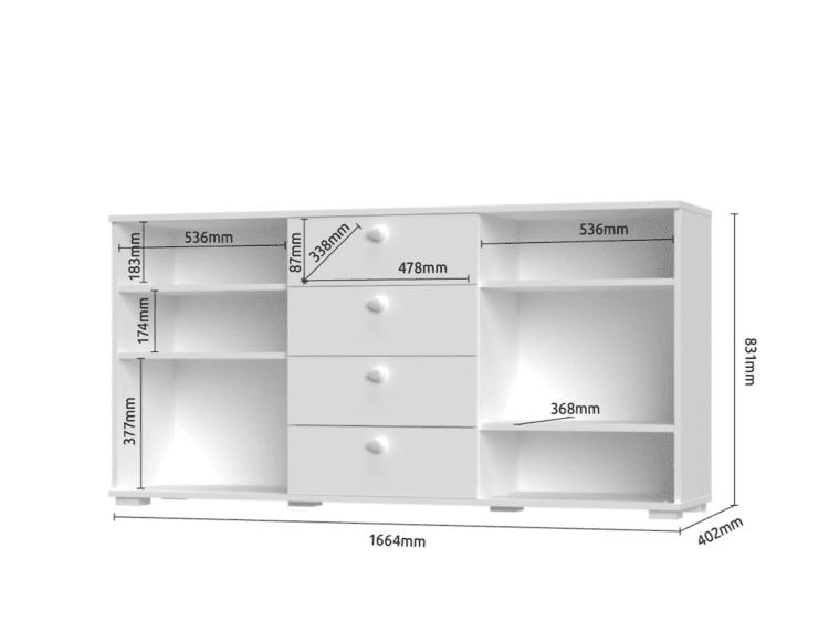 Komoda D1 - Vitorog promet - Nameštaj, dnevne sobe, kreveti, stolice ...